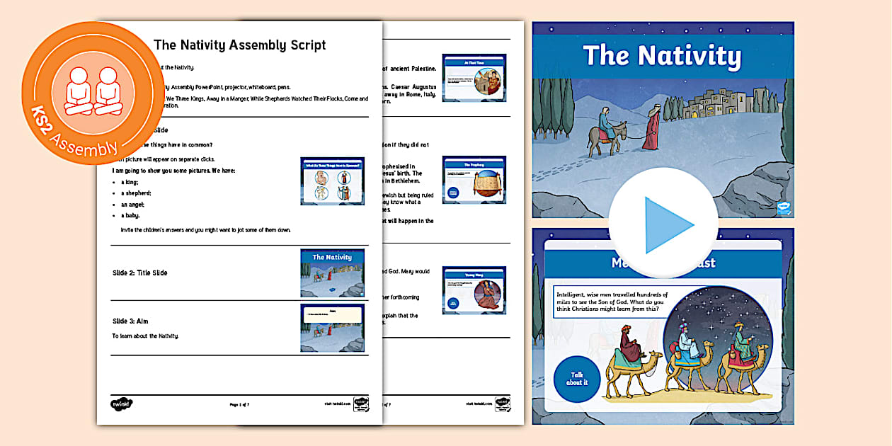 KS2 The Nativity Assembly Pack (Teacher-Made) - Twinkl