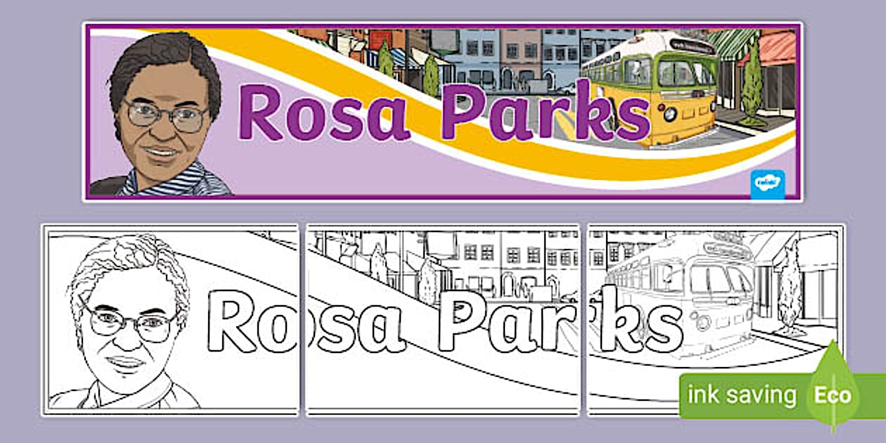 Rosa Parks Banner (Teacher-Made) - Twinkl