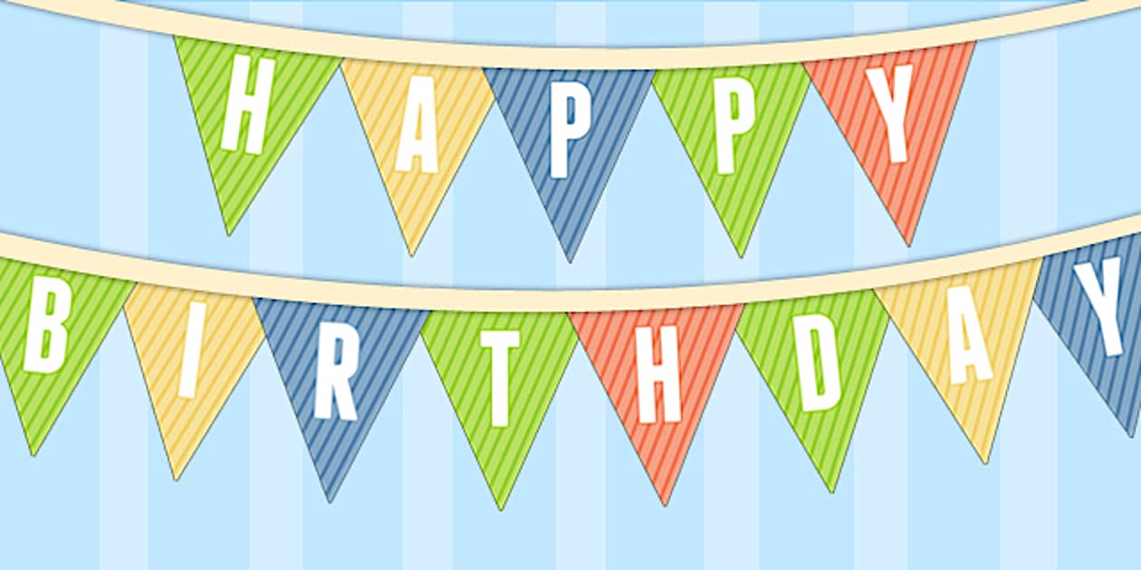 Dinosaur Themed Birthday Party Happy Birthday Bunting - birthdays