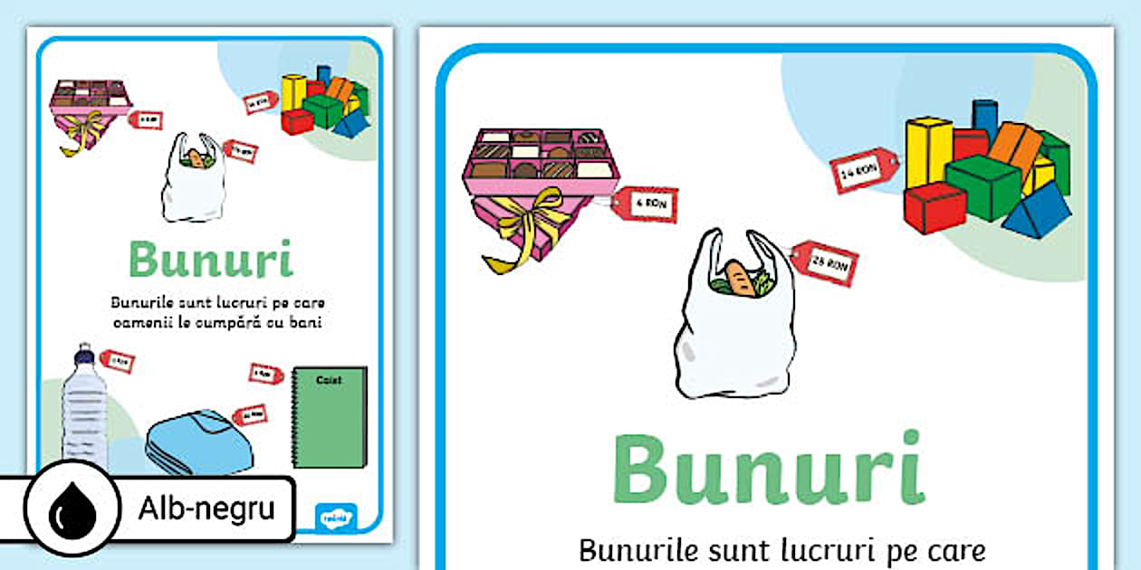 Bunuri – Planșă (teacher made) - Twinkl