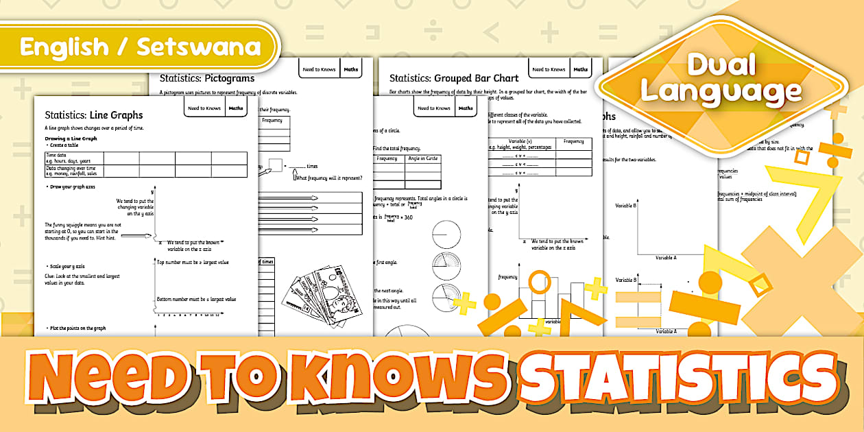 Need to Knows Statistics Activity Sheet - Setswana/English