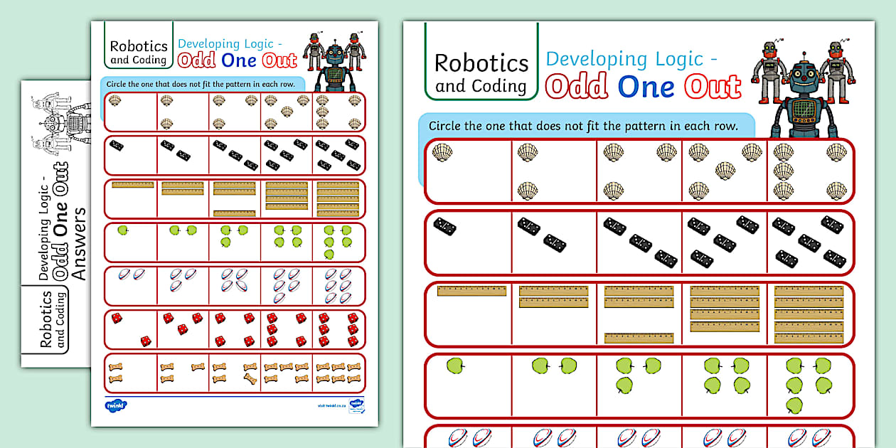 Robotics And Coding Developing Algorithmic Logic Odd One Out