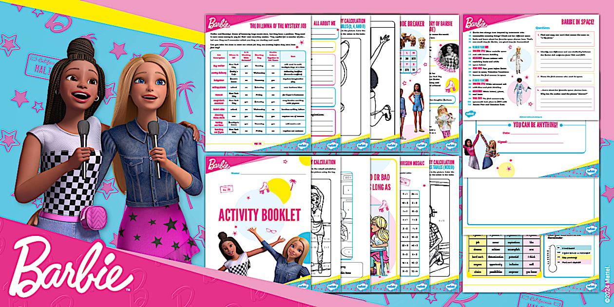 Barbie: Activity Pack for 3rd-5th Grade (teacher made)