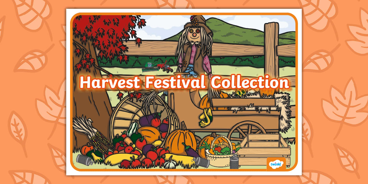 Harvest Festival Collection Display Poster - Twinkl