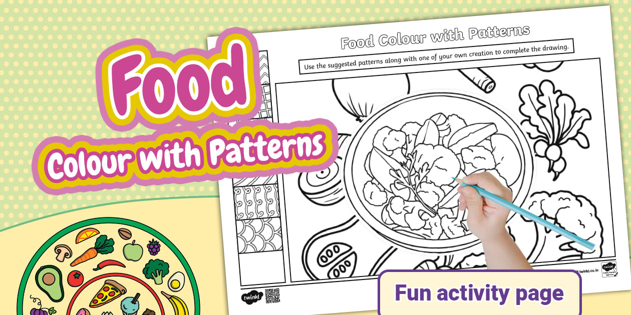 Food Colour with Patterns Activity