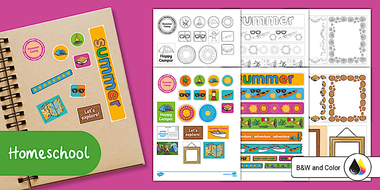 Summer Camp Cutouts | Resource | Twinkl USA (Teacher-Made)