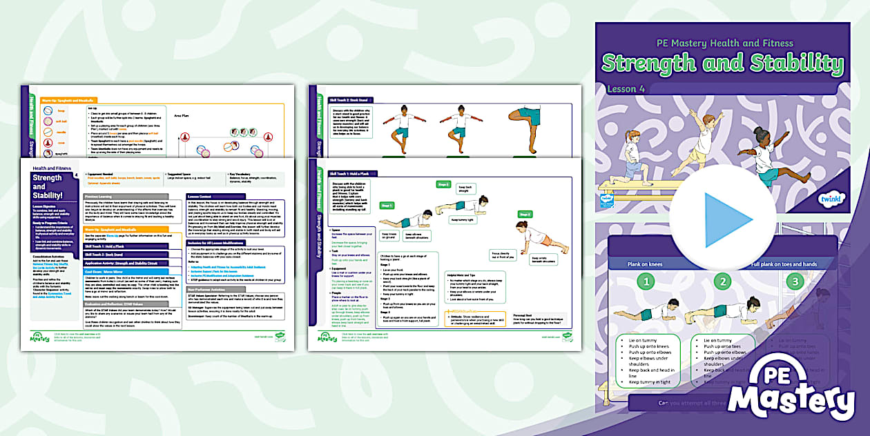 PE Mastery: Y1 Health & Fitness L4 - Strength and Stability