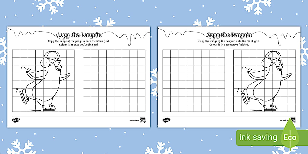 Copy the Penguin Worksheet (teacher made) - Twinkl