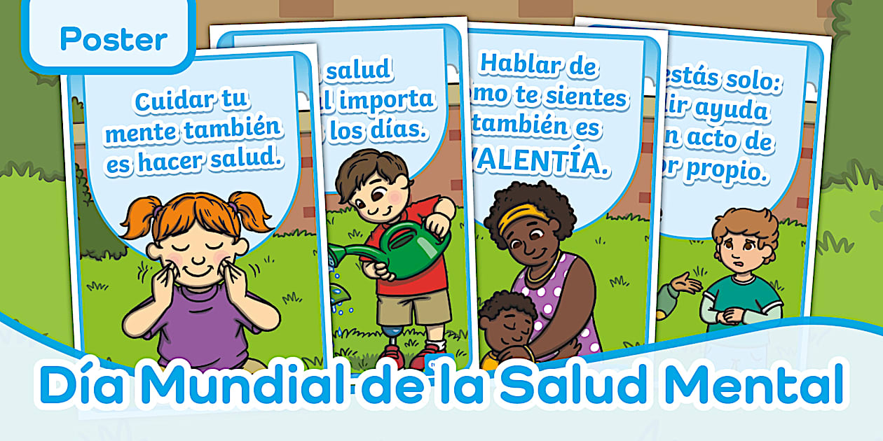 Carteles: Día Mundial de la Salud Mental