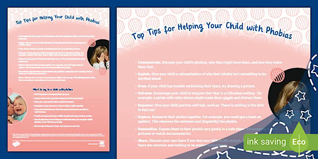 Top Tips for Helping Your Child With Phobias (teacher made)