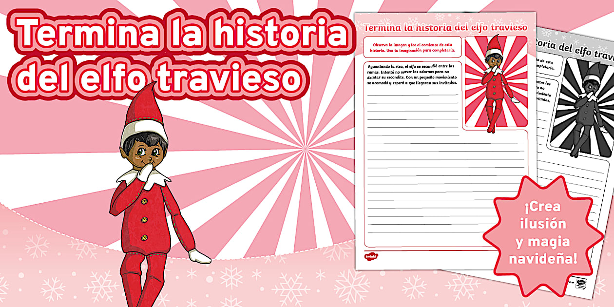 Ficha de actividad: Termina la historia del elfo travieso