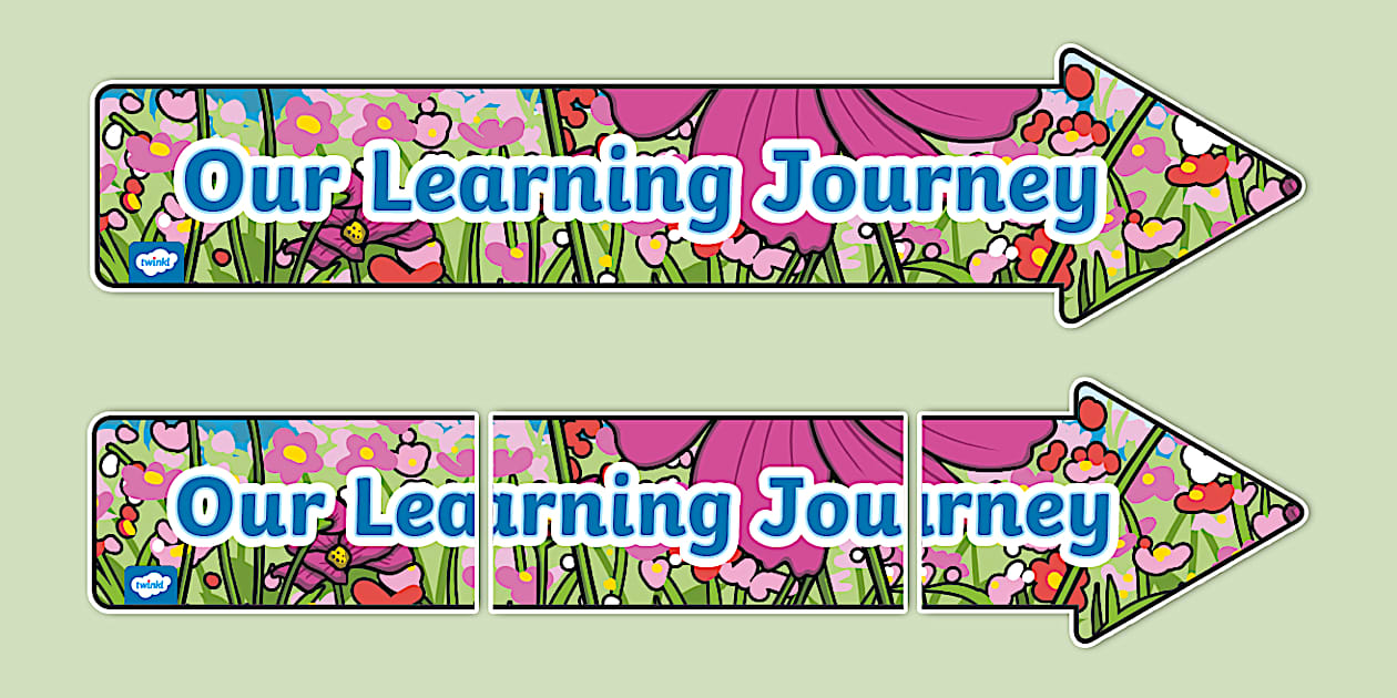 Spring-Themed Our Learning Journey Display Banner - Twinkl