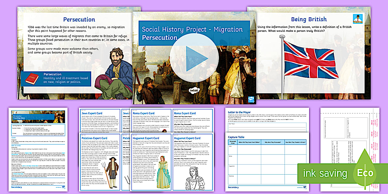 Social History Project Lesson 3: Persecution Lesson Pack