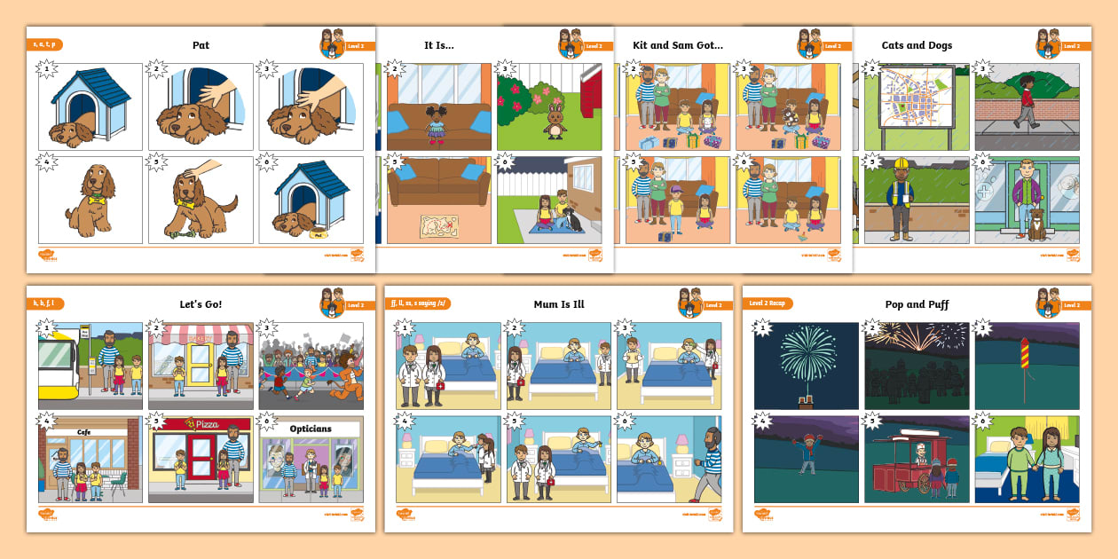 Twinkl Phonics Level 2 Minibooks- Comic Strip Version