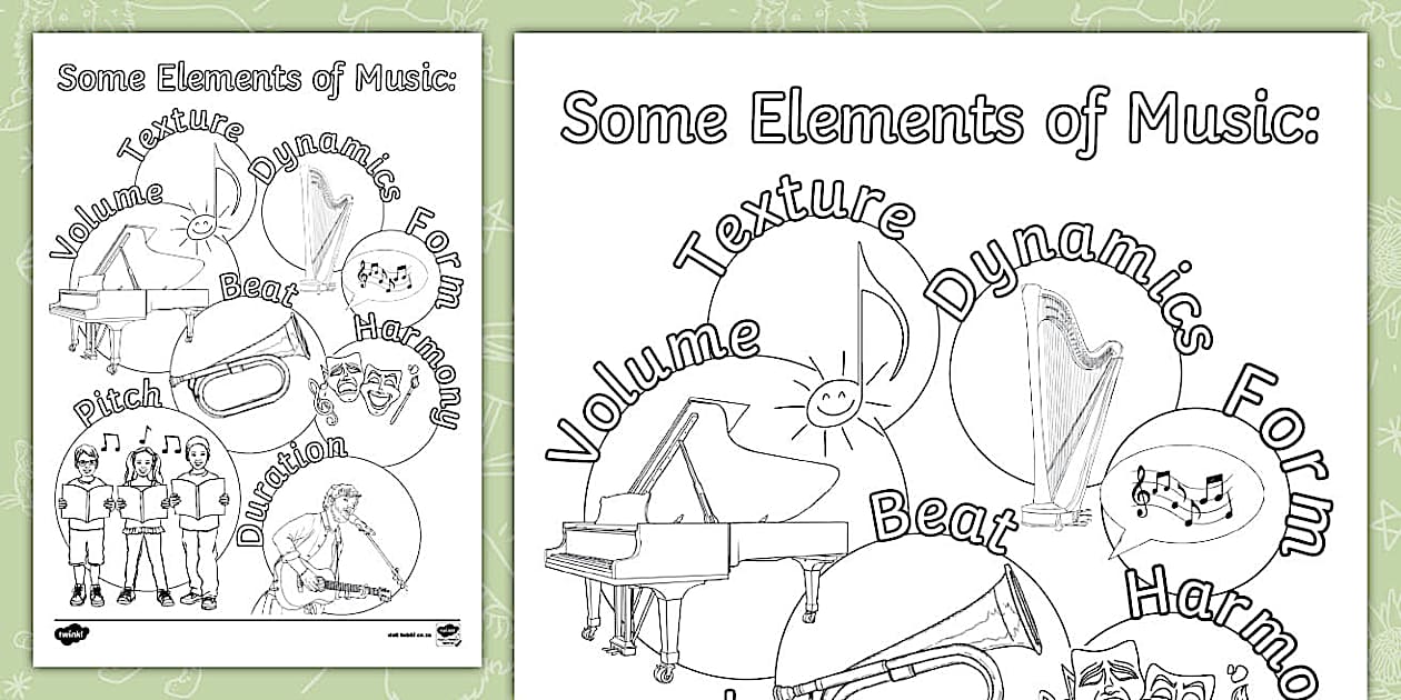 Performing Arts: Music - Colouring Sheet (teacher made)