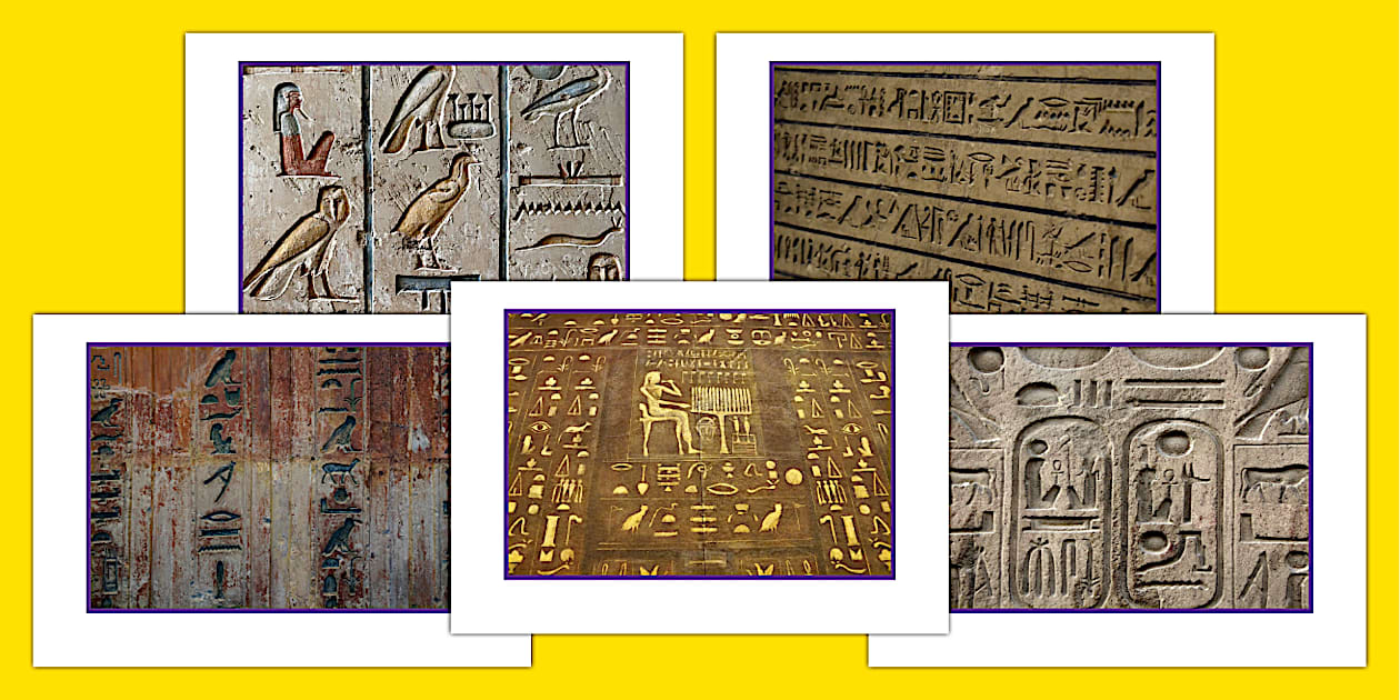 Hieroglyphics Pictures Photo Pack (teacher made) - Twinkl