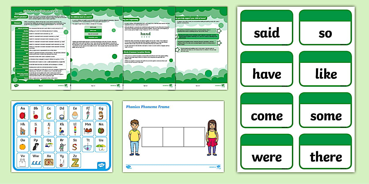 Phonics Phase 4/Level 4 Parent Pack (teacher made) - Twinkl