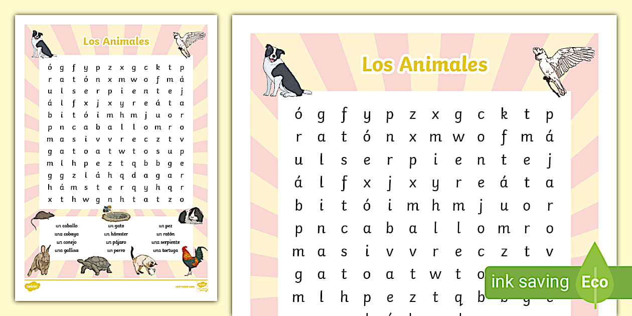 👉 Spanish Pets Word Search (teacher made) - Twinkl
