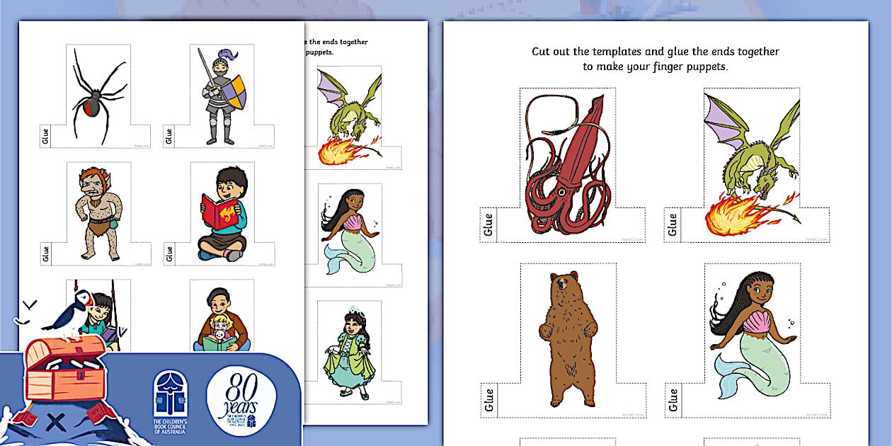 CBCA Children's Book Week 2025 Finger Puppets