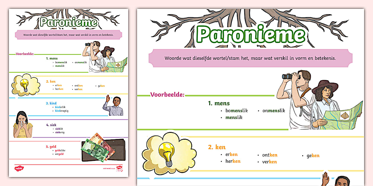 Paronieme Werkkaart (teacher made) - Twinkl