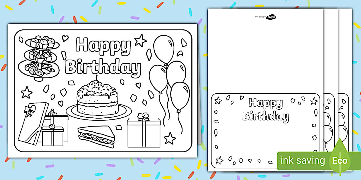 Happy Birthday Doodle Card | Twinkl Resources - Twinkl
