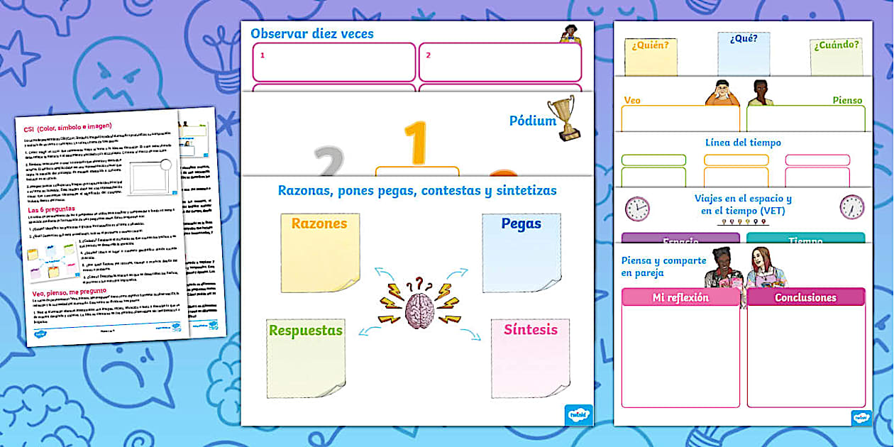 Guía para docentes: Rutinas de pensamiento - Twinkl