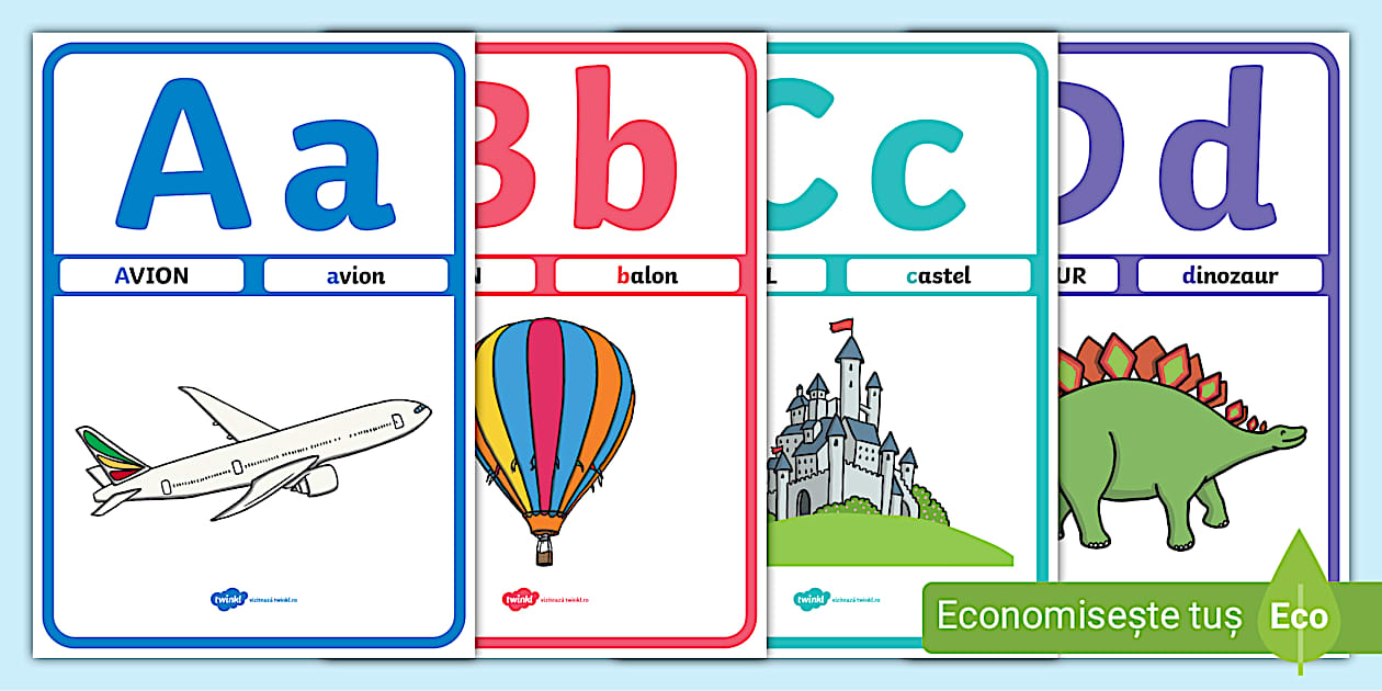 Alfabetul | Resursă didactică tip planșă | Twinkl România