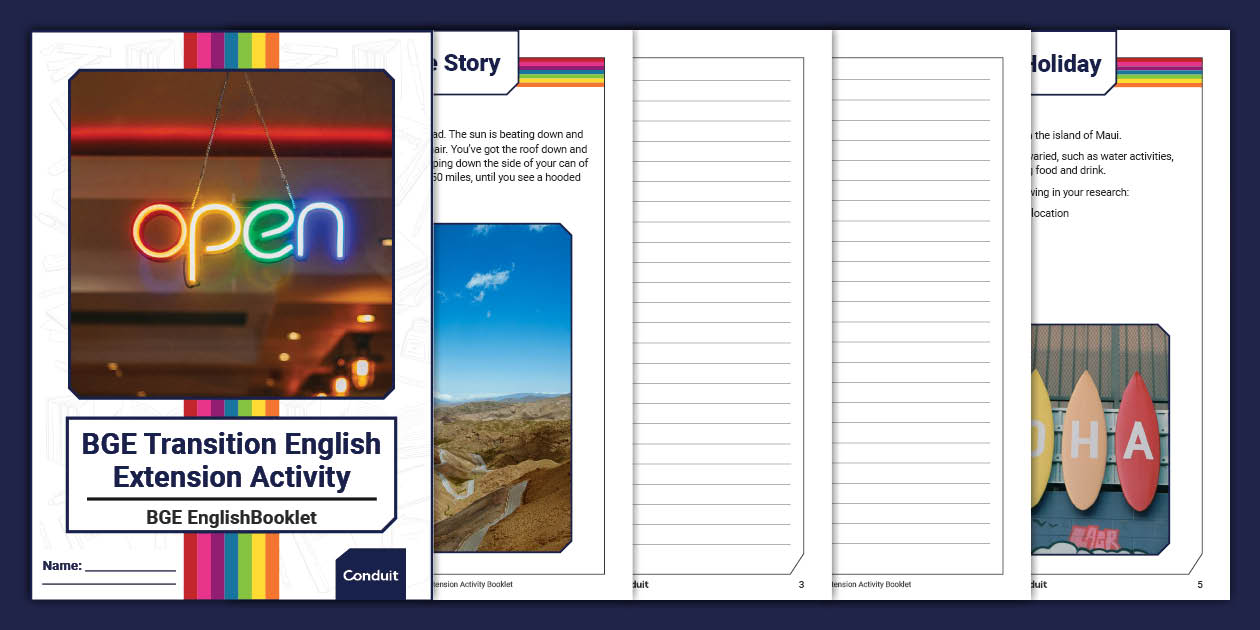 BGE English Transition Extension Activity Booklet - Twinkl