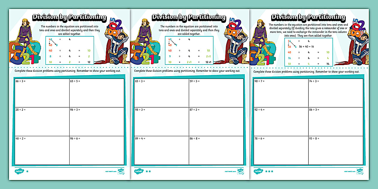 👉 Split Strategy Division Activity Sheets (Teacher-Made)