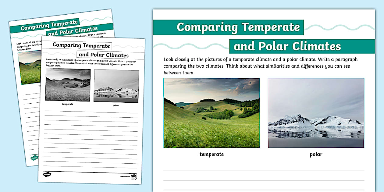 Comparing Climate Zones Worksheet