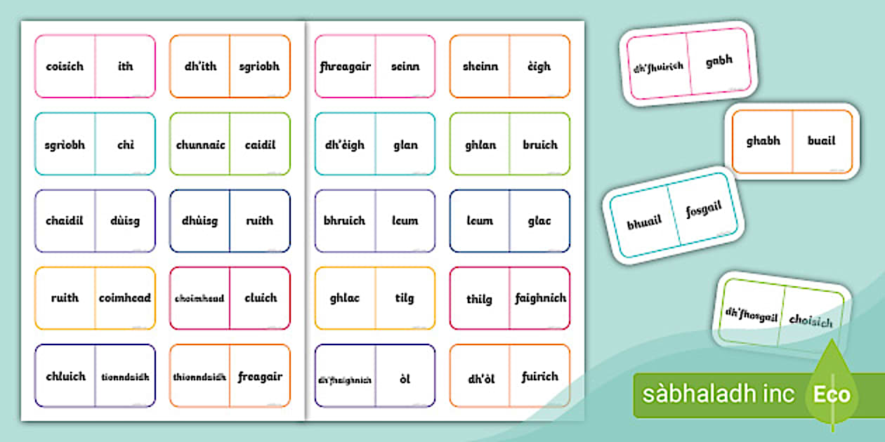 An Tràth Caithte – Dominothan (teacher made) - Twinkl