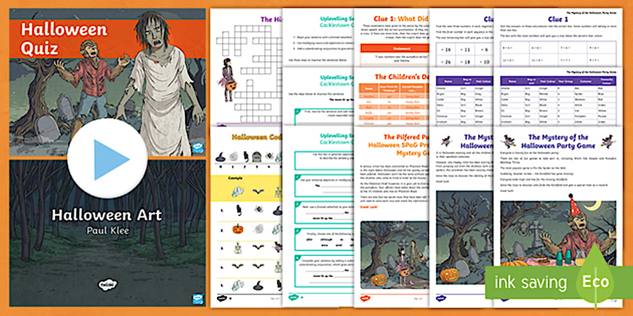 KS2 Ultimate Halloween Activities Pack (teacher made)