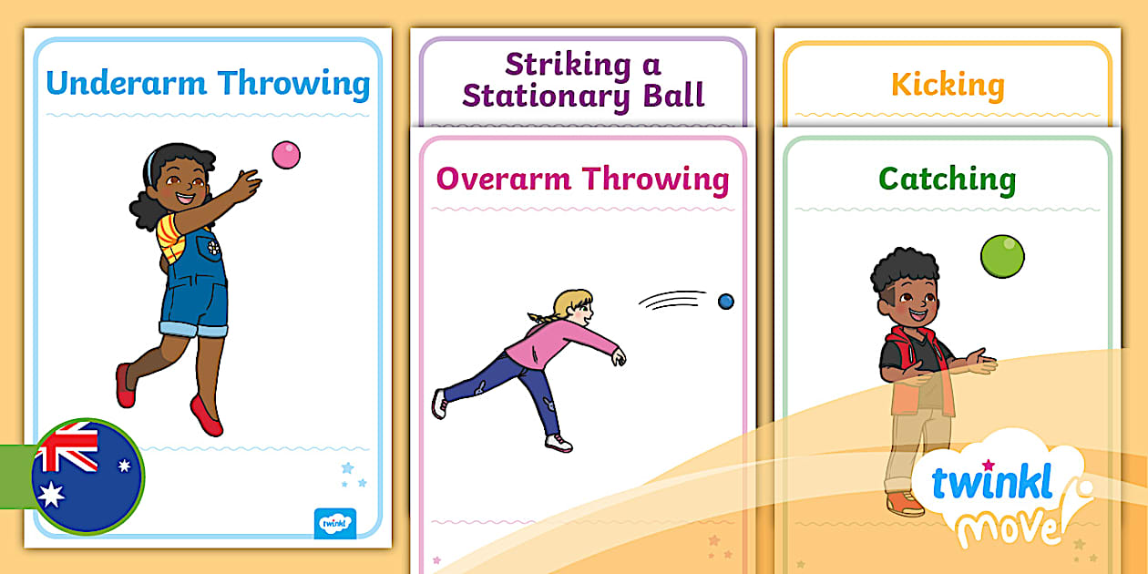 Fundamental Movement Display Posters 4 to 5 Years - Twinkl