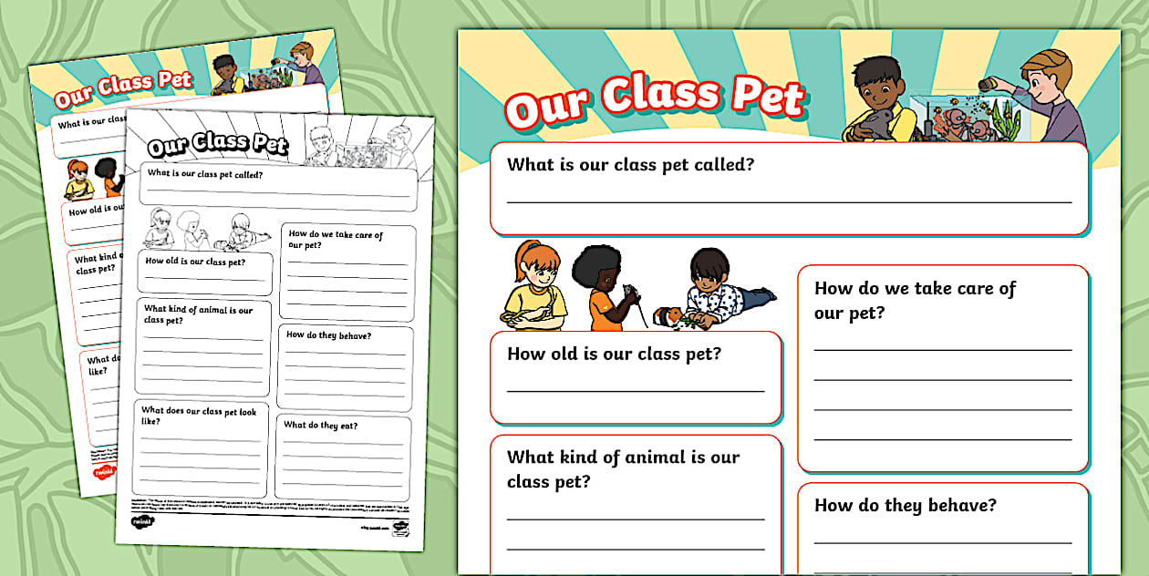 Our Class Pet Fact File Template,super pets - Twinkl