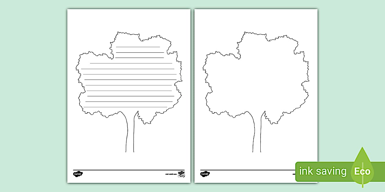 Apple Tree Writing Template (teacher made) - Twinkl