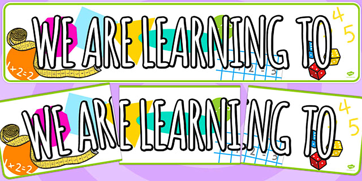 👉 We Are Learning To Display Banner (teacher made)