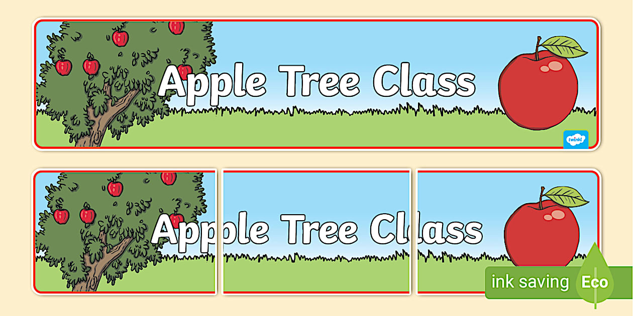 Apple Tree Classroom Display Banner - KS1 Resources - Twinkl