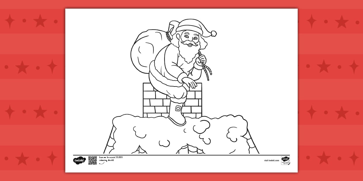 Christmas Santa Colouring Pages - Parents (teacher made)