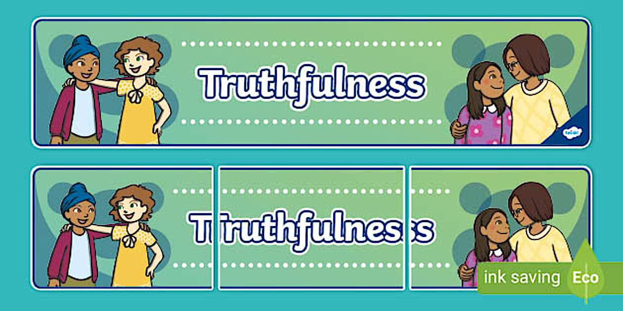 Truthfulness Display Banner - Twinkl - KS1 (teacher made)