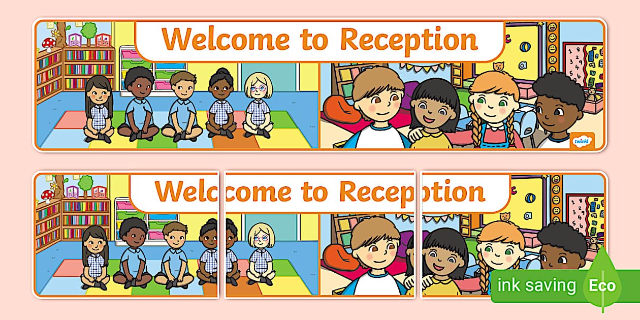 Welcome to Reception Display Banner, reception,EYFS - Twinkl