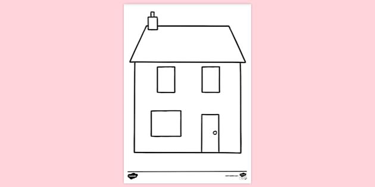 My Home Colouring Page | Colouring Sheets (teacher made)