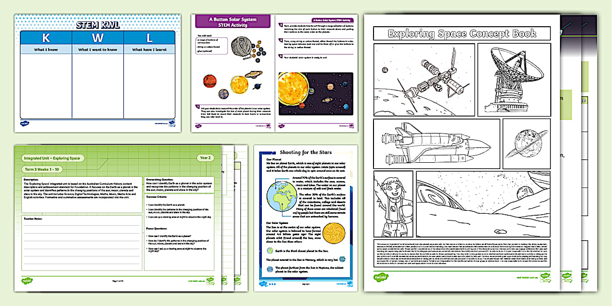 STEM IU Yr 2 Exploring Space Wk 7-8 (teacher made) - Twinkl