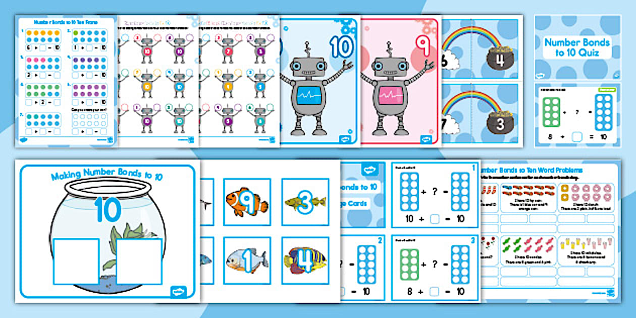 Number Bonds to 10 Activity Pack | Printable Resources