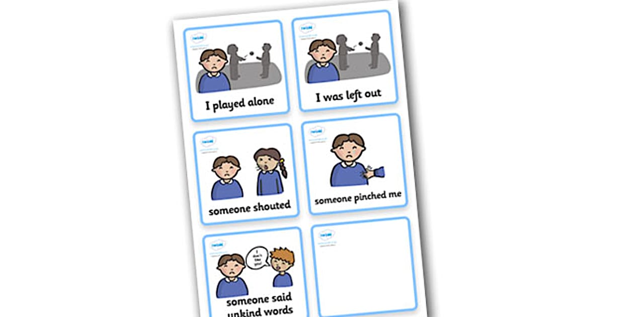 SEN Communication Cards Explanations (Boy) (teacher made)