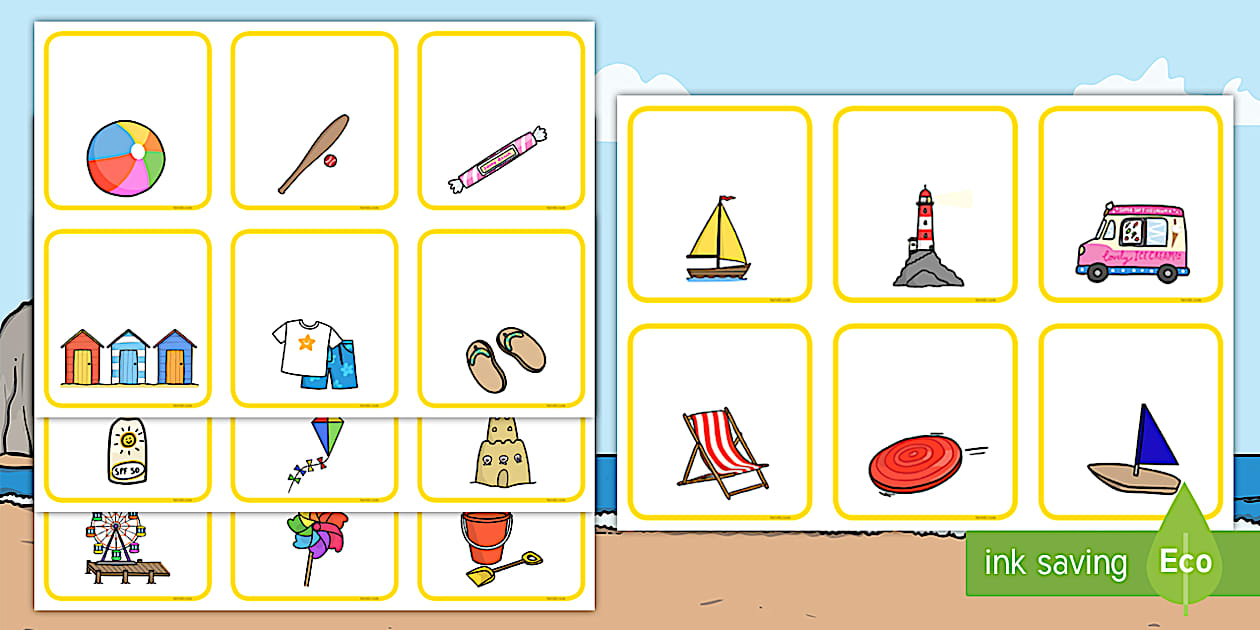 Editable Summer Themed Square Peg Labels - Twinkl