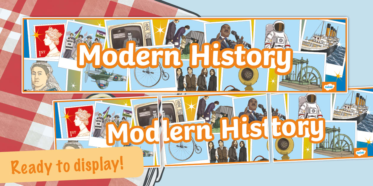 Modern History Display Banner - Primary Resources
