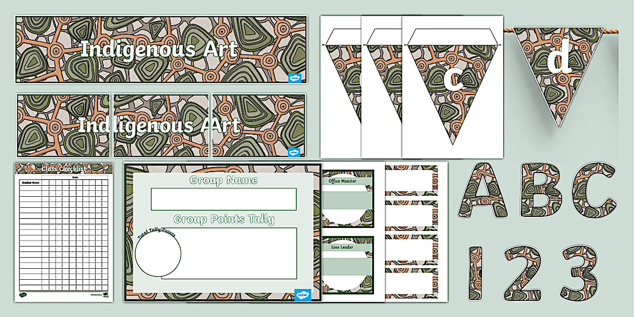 Indigenous Art Classroom Pack | Aboriginal Classroom Decor