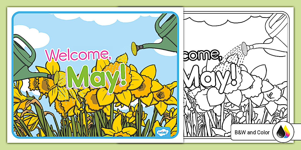 Welcome, May! Poster (teacher made) - Twinkl