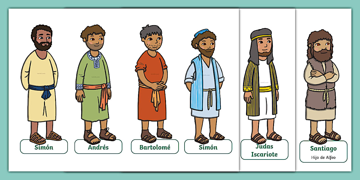 Dibujo de los 12 apóstoles | Twinkl (teacher made) - Twinkl