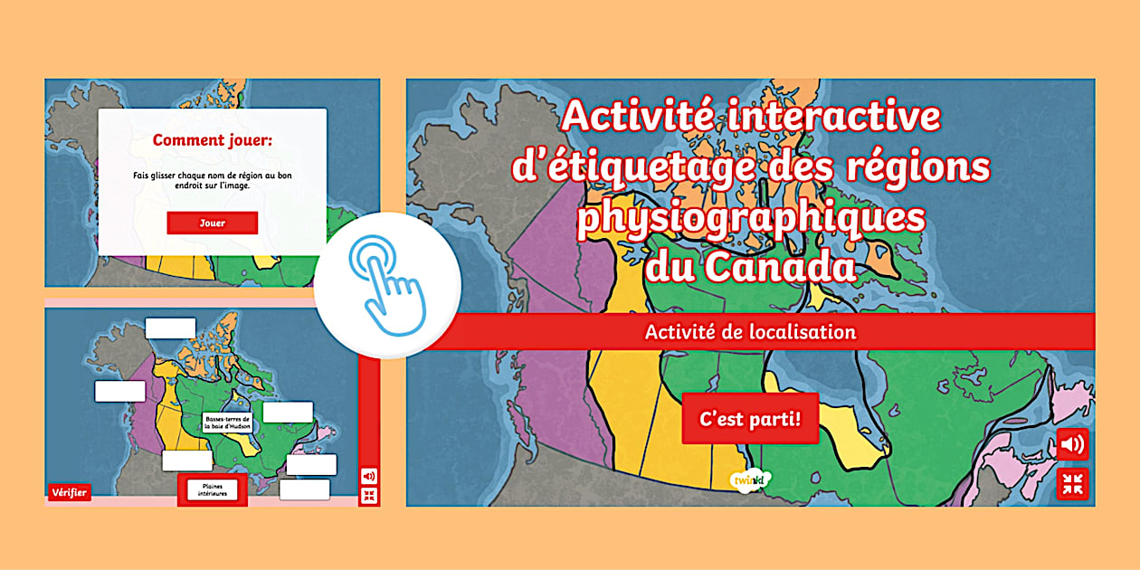Explore Canadian Regions - Interactive Game French